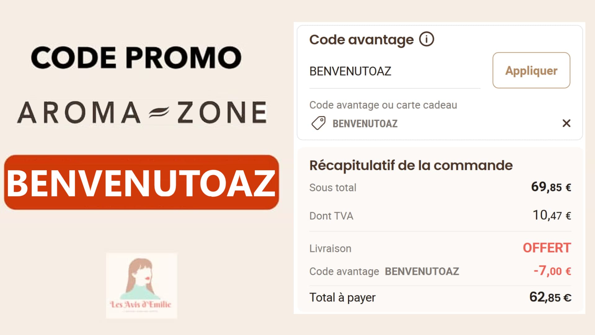 Aroma Zone Code Promo Influenceuse : -30% offerts en avril 2026