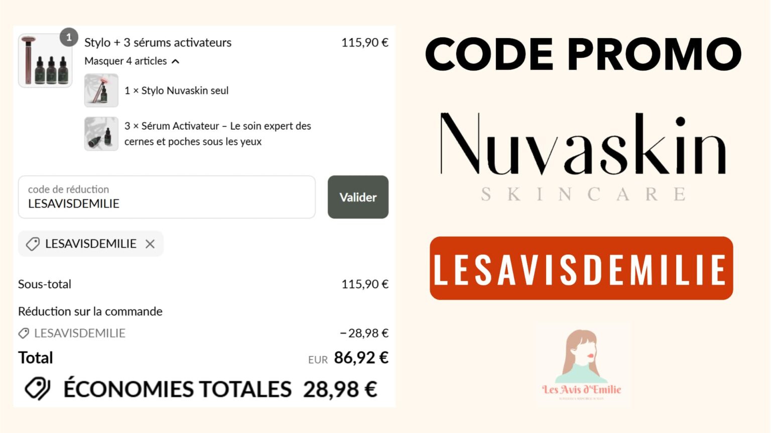Mes meilleurs codes promo de marques de beauté (Nooance, Aromazone ...