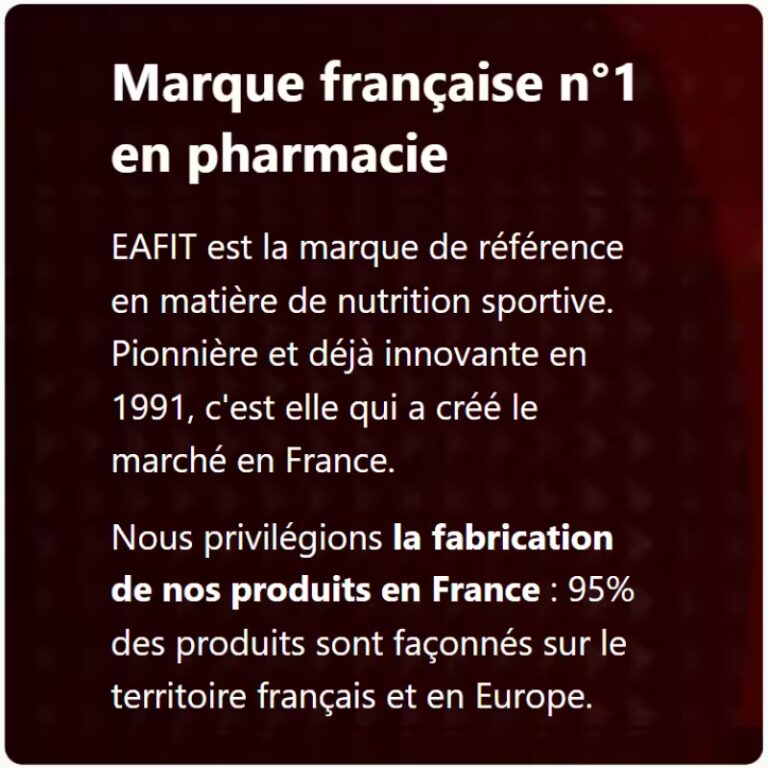 Mon avis sur Eafit : analyse de leur whey et poudre minceur 360